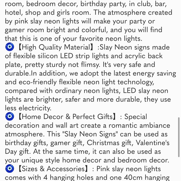 Accents | Slay Neon Sign For Wall Decor Slay Pink Led Neon Light For ...